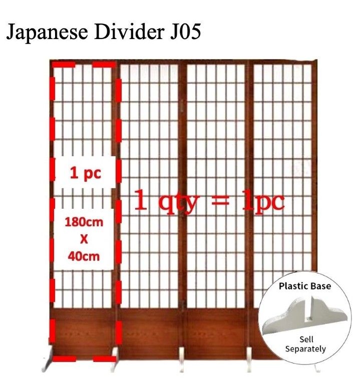 PROMO Limited stocks [2 for $85] Laminated Frame Japandi Room Divider ...