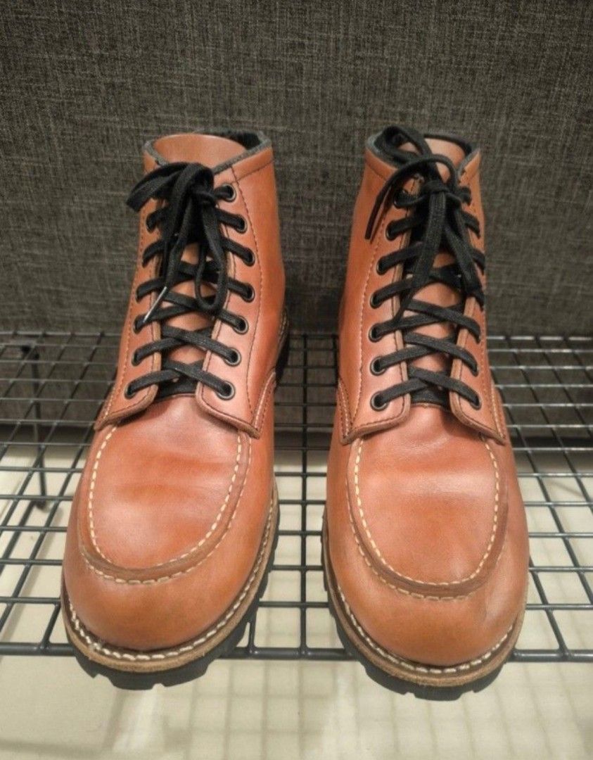 RARE COLOUR Hawkins Moc Toe Leather Boots UK8.5 US9 27cm Welcome to Try ...