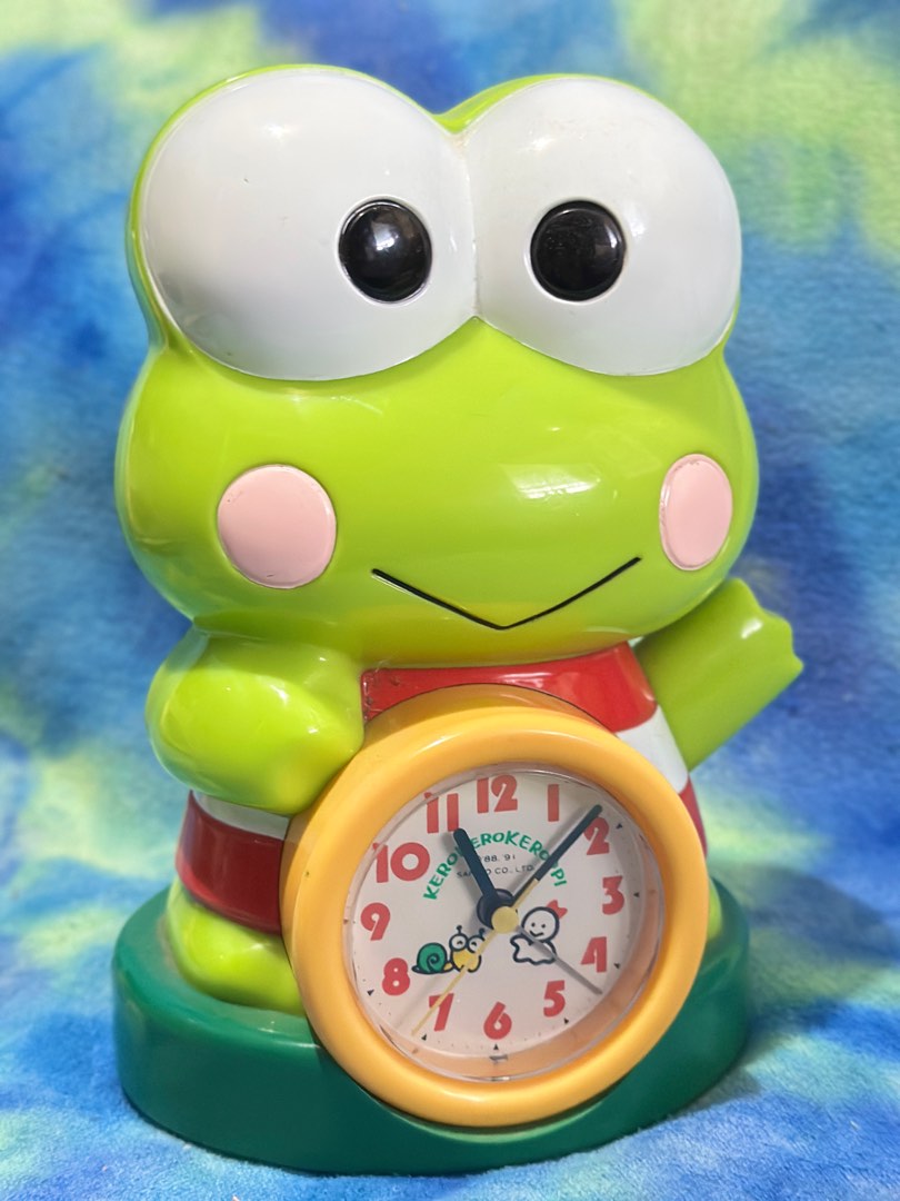 RARE Sanrio Kero Keroppi Alarm Clock, Furniture & Home Living, Home ...