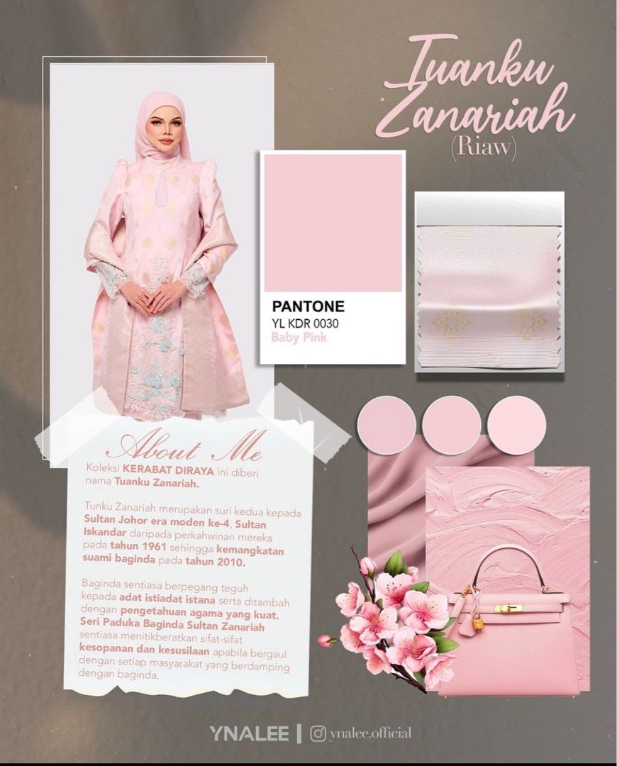 RENT Ynalee Tuanku Zanariah saiz S, M, XL, Women's Fashion, Muslimah ...