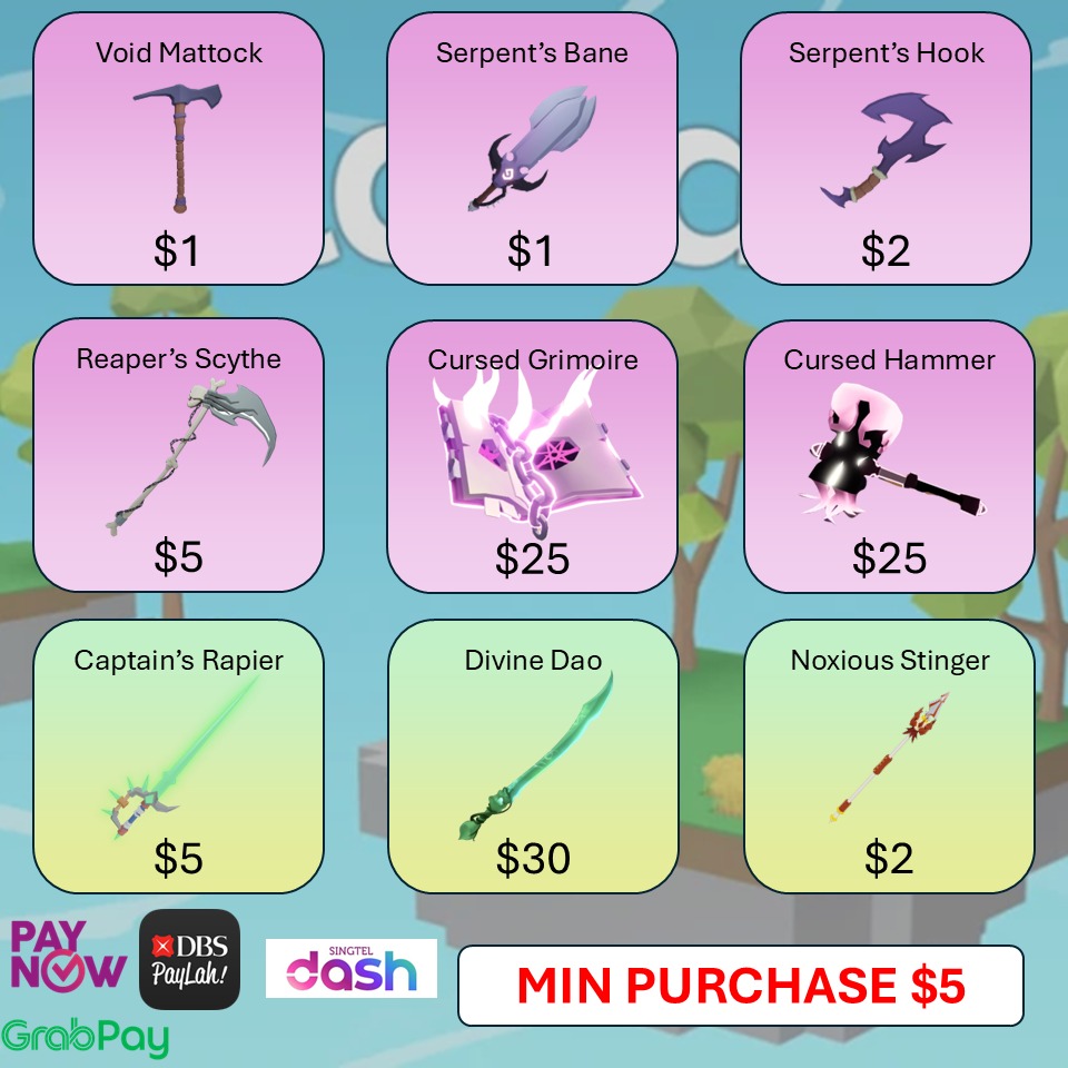 Roblox Islands Weapons, Video Gaming, Gaming Accessories, In-Game ...