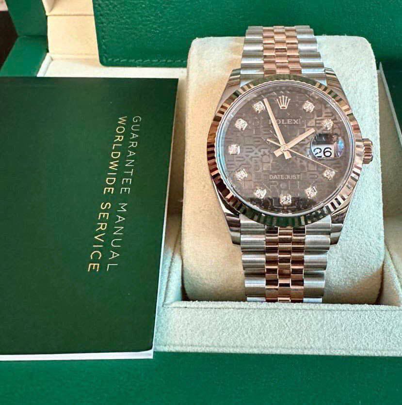 2022 Rolex Choco Diamond Computer Dial 36mm, Luxury, Watches on Carousell