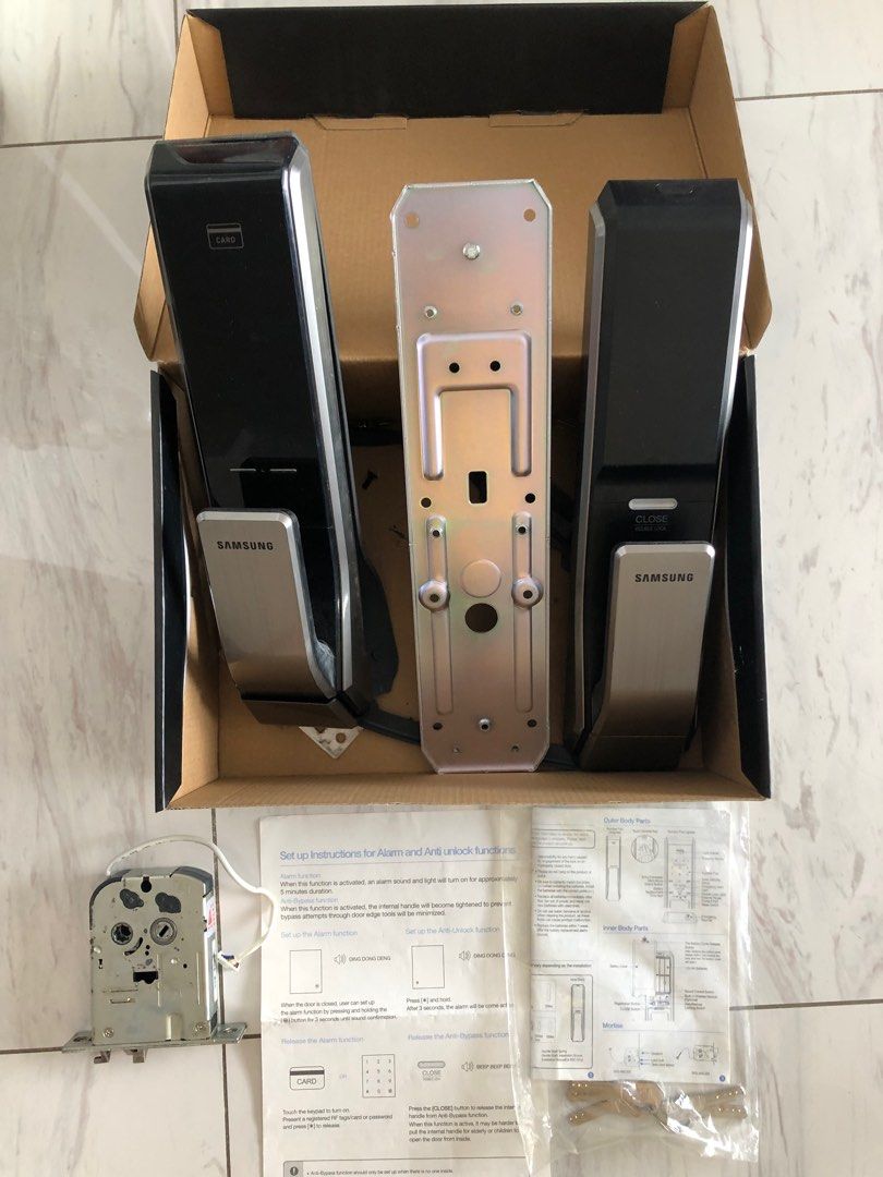 Samsung SHS-P717 Digital Door Lock with easy push/pull handle ...