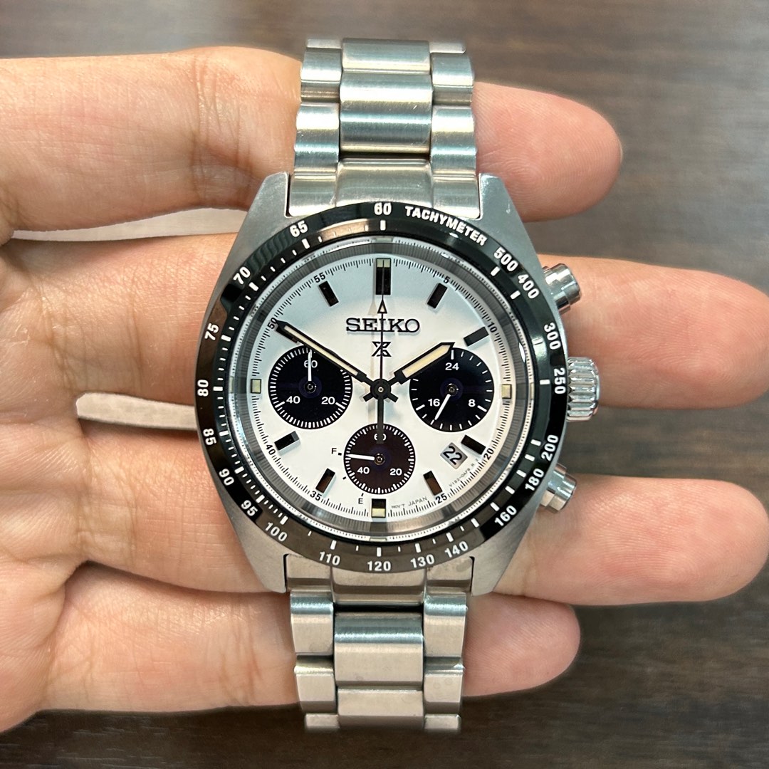 Seiko Prospex Speedtimer Panda SSC813P1 Solar Chronograph Men Watch ...