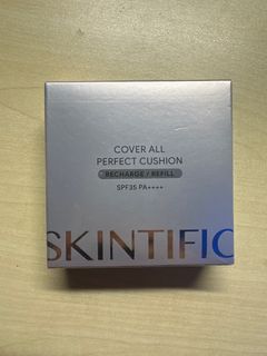 Skintific blue cushion shade 01 Vanilla, Beauty & Personal Care, Face ...