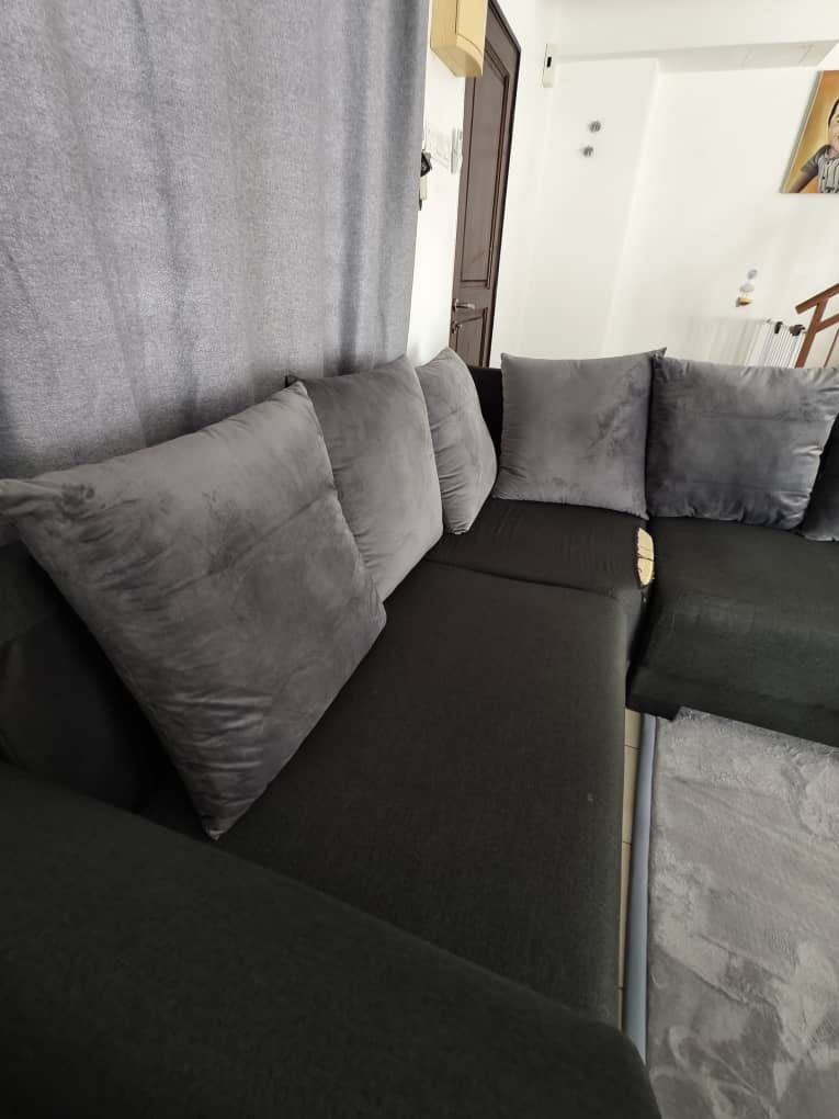 Sofa L shape 7 seater, Furniture & Home Living, Furniture, Sofas on ...