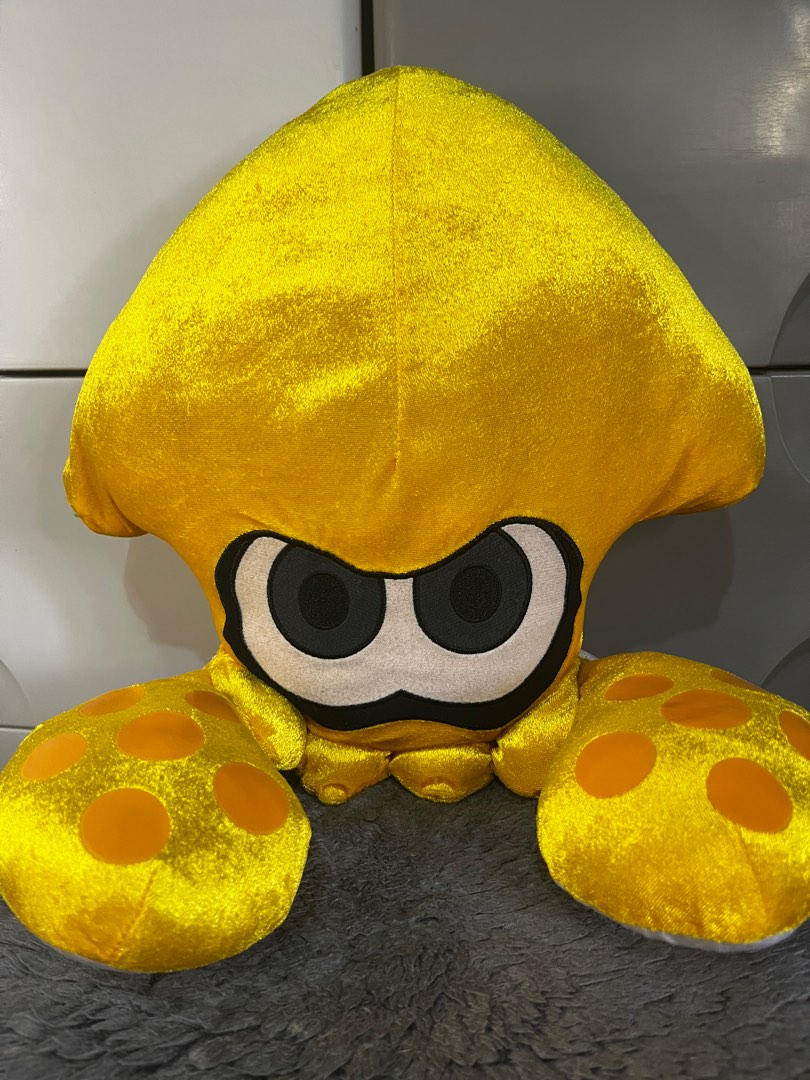 Splatoon Yellow Inkling Squid Nintendo Crane Game Prize Japan Plush ...