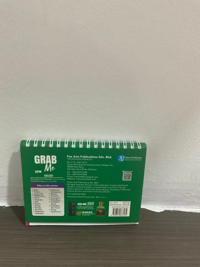 SPM BIOLOGY FORM 4&5 notes, Hobbies & Toys, Books & Magazines ...