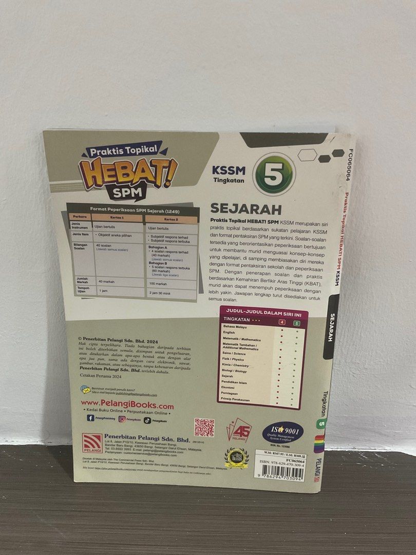 SPM SEJARAH TOPICAL FORM 5, Hobbies & Toys, Books & Magazines ...