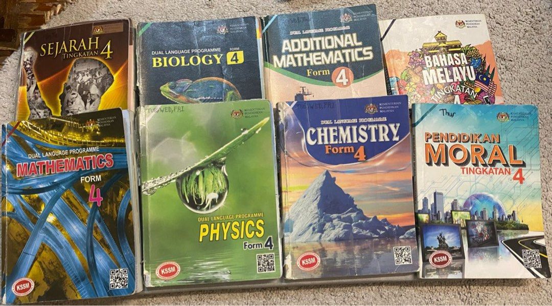 SPM Text Books - Form 4, Hobbies & Toys, Books & Magazines, Textbooks ...