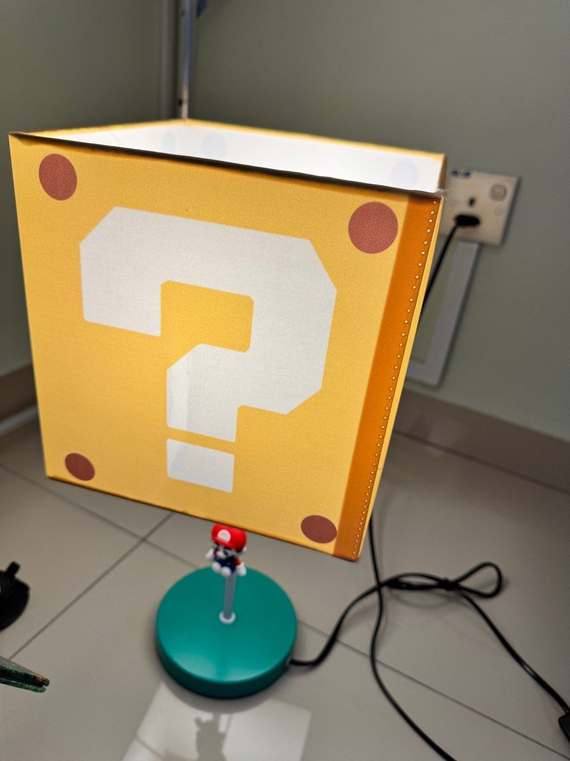 Super Mario Table Lamp, Furniture & Home Living, Lighting & Fans ...