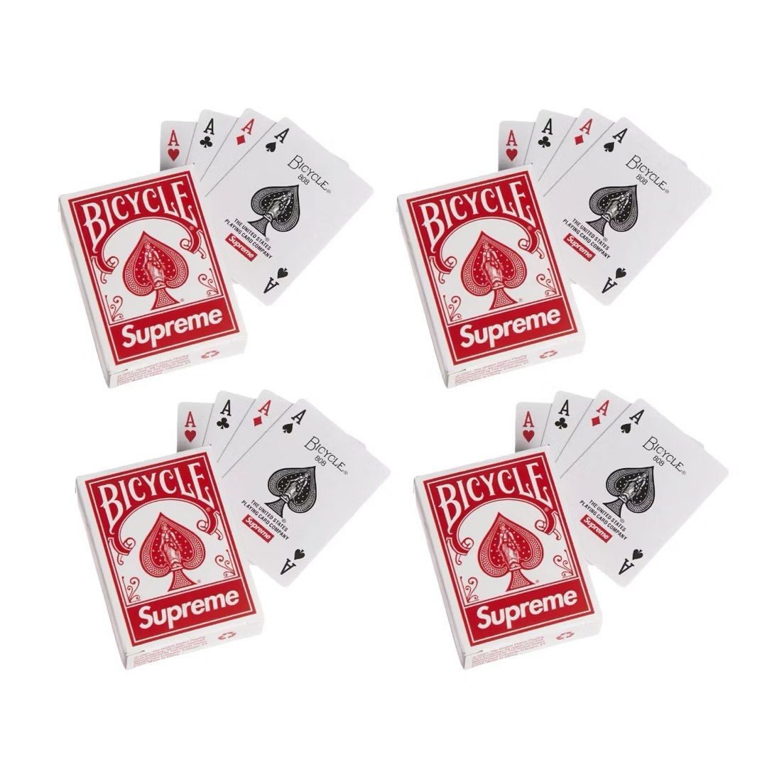 Supreme X Bicycle Mini Playing Cards 聯名 迷你 撲克牌 紙牌遊戲, 書籍、休閒與玩具, 玩具、公仔、桌遊在旋轉拍賣