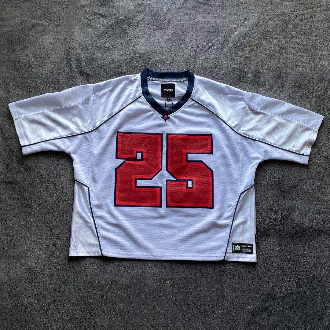 SVG SS25 Mesh Jersey White, Men's Fashion, Activewear on Carousell