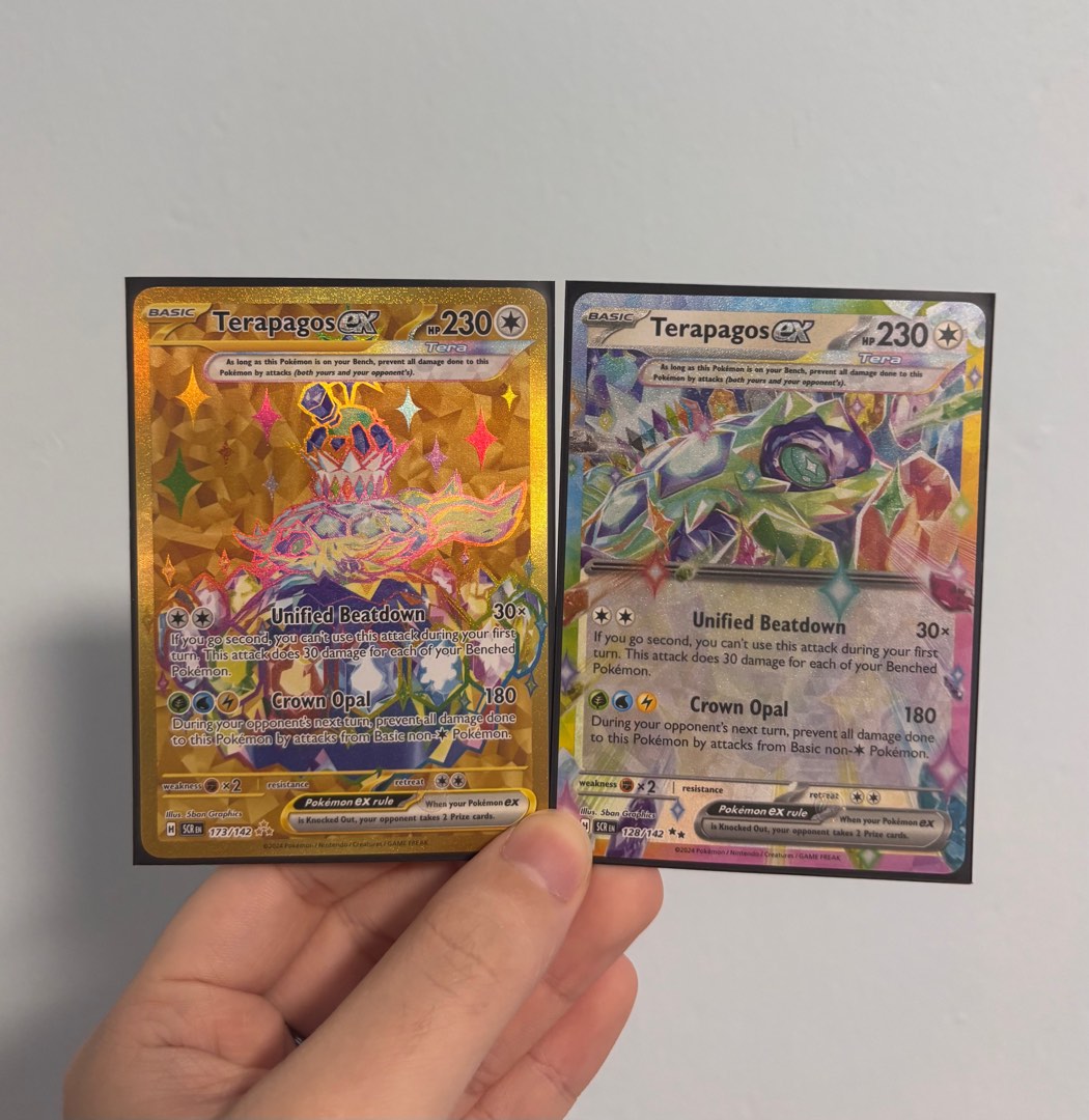Terapagos EX set pokemon cards, Hobbies & Toys, Toys & Games on Carousell