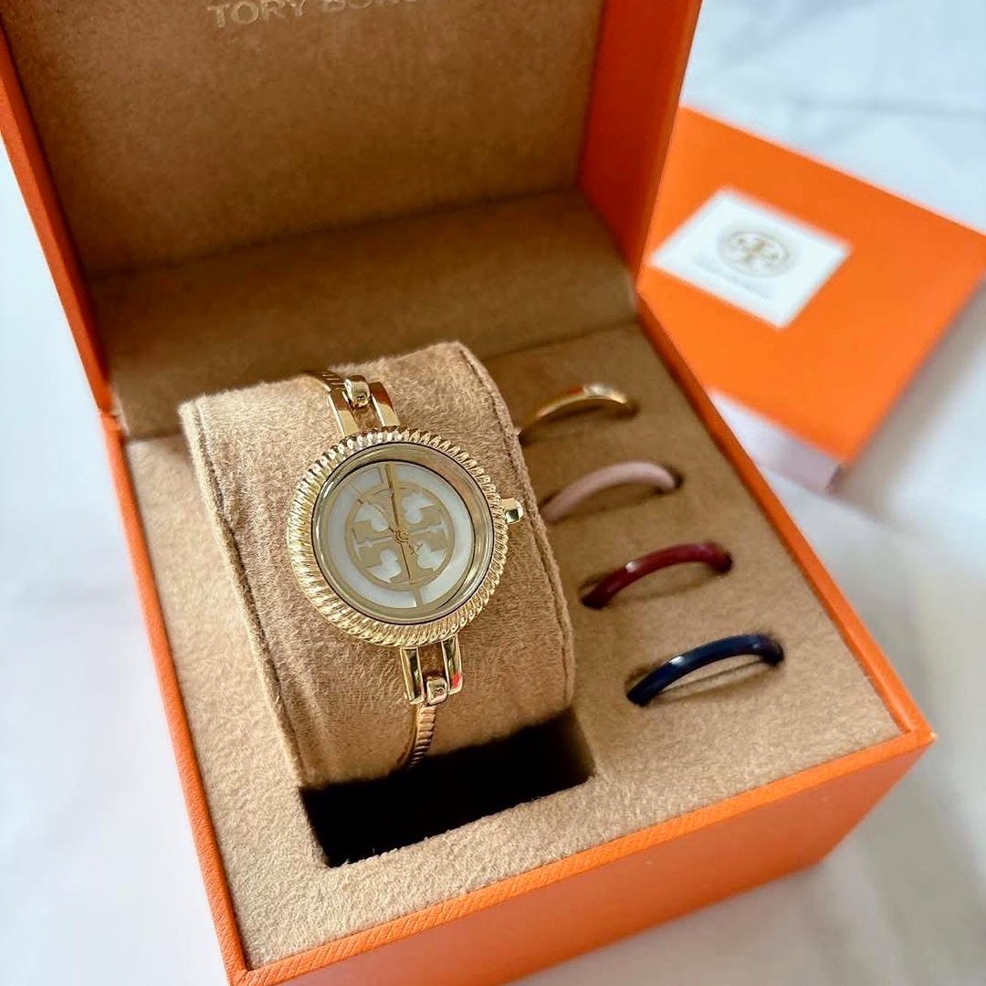 TORY BURCH SET W BEZELS AUTHENTIC WATCH, Women's Fashion, Watches ...