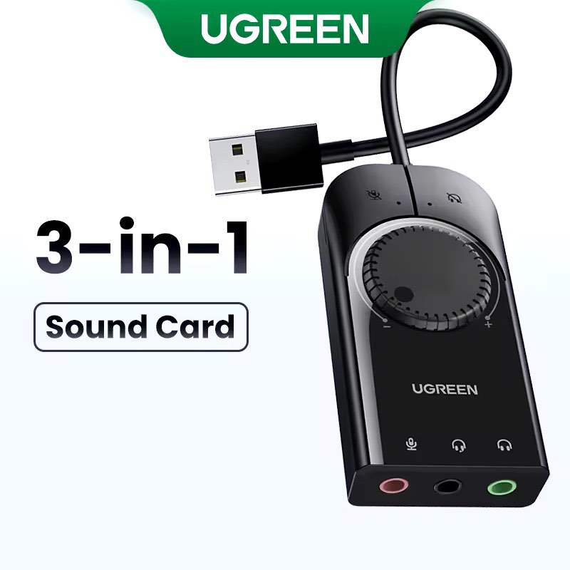 UGREEN 15CM USB PS5 Sound Card External Audio Card 3.5mm, Computers ...