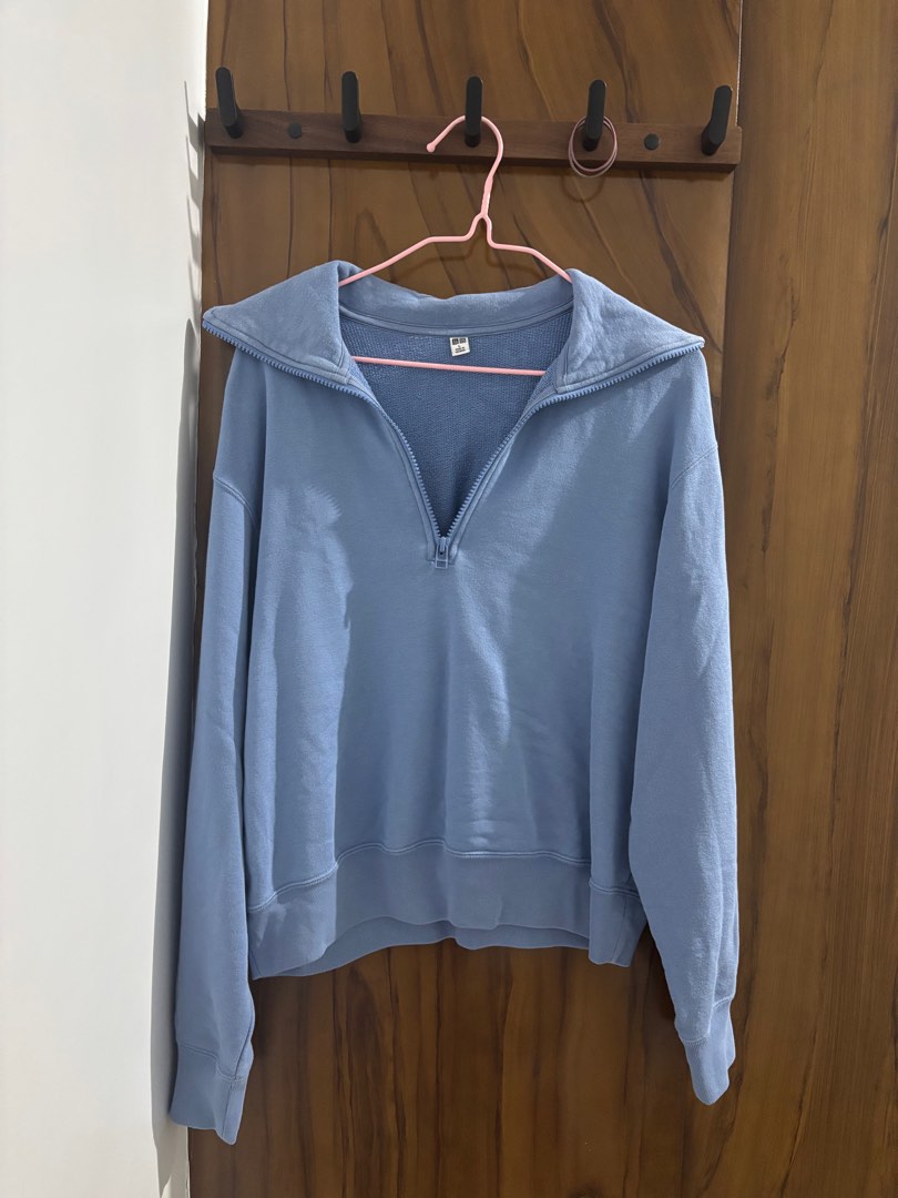 Uniqlo Half-Zip Sweatshirt, Women's Fashion, Coats, Jackets and ...