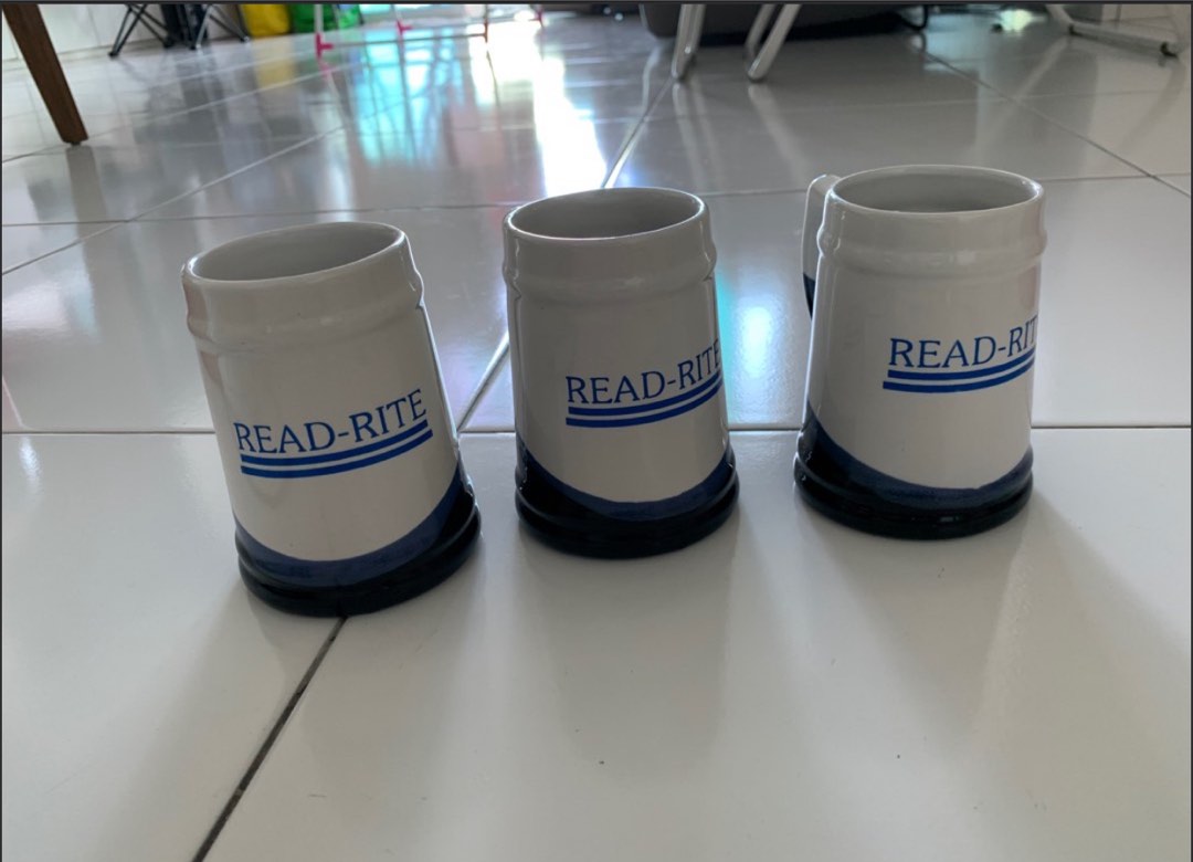 Vintage Collection Mugs - Read Rite (more than 35 years old) each is RM10 and take all for RM25 ...