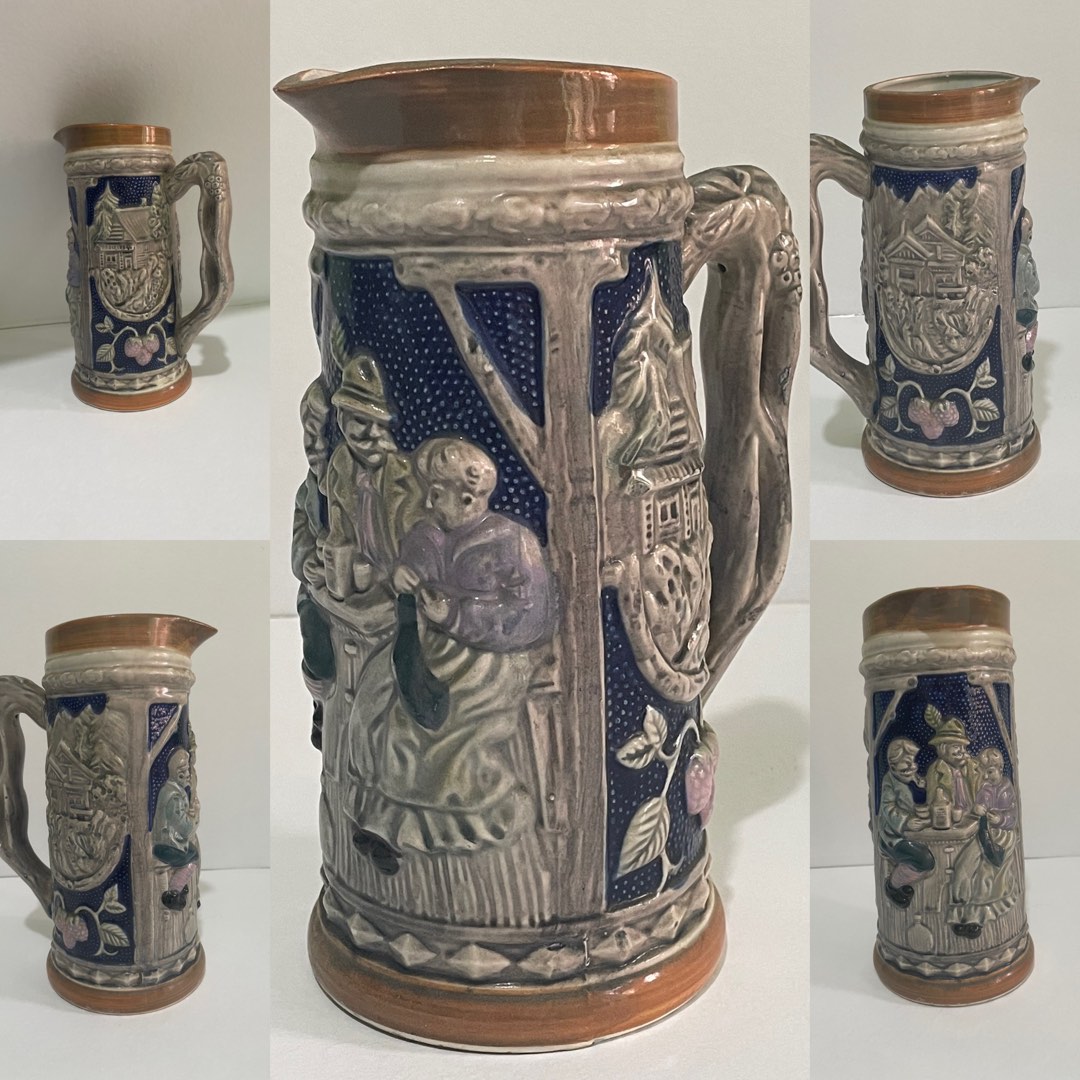 Vintage German Beer Stein Pitcher 9", Hobbies & Toys, Memorabilia ...
