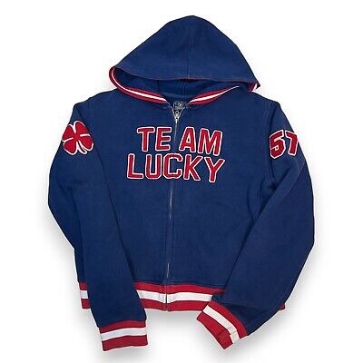 Vintage lucky brand y2k varsity jacket zip up hoodie acubi academia ...