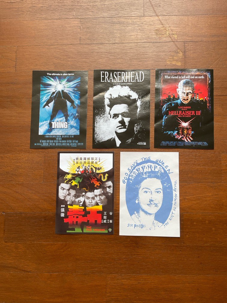 VINTAGE MOVIE POSTCARDS POSTERS WALL DECOR EDGY GOTH 1980S 1990S FILM ...