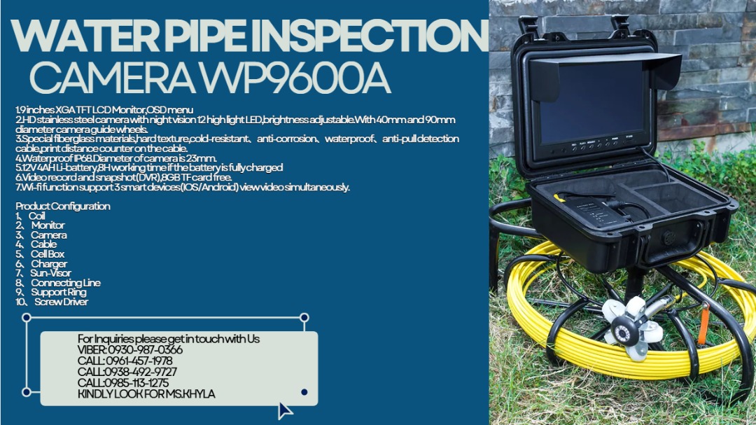 WATER PIPE INSPECTION WP9600A, Commercial & Industrial, Industrial ...