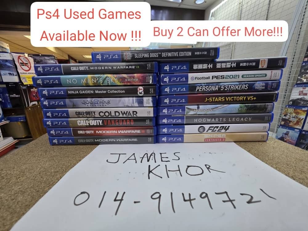 Wts Ps4 Used Games Start From Rm110 To Above!!! Buy 2 Can Offer ...