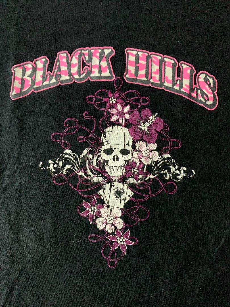 Y2K Skull Black Hills, Men's Fashion, Tops & Sets, Tshirts & Polo ...