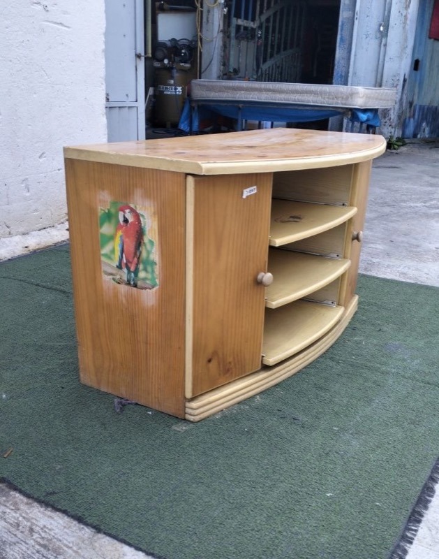 YC12H Almari TV 3.5 Feet TV Cabinet Oak, Furniture & Home Living ...