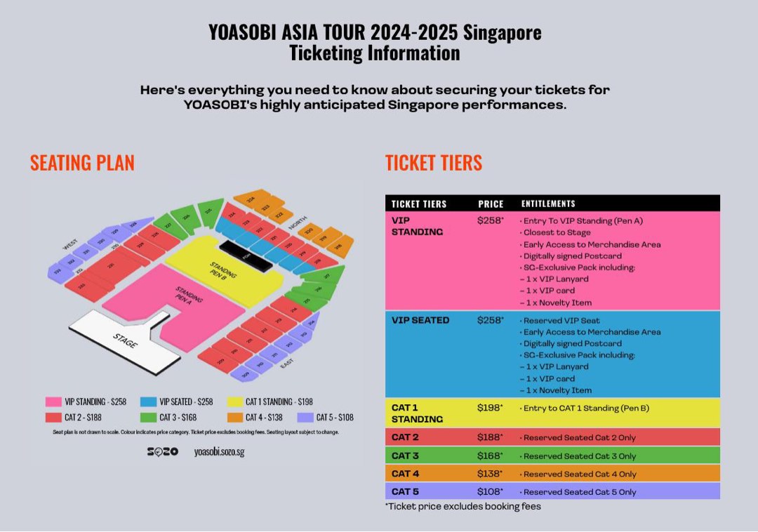 YOASOBI VIP STANDING FIRST 20 30 50 SINGAPORE SG RTP, Hobbies & Toys ...