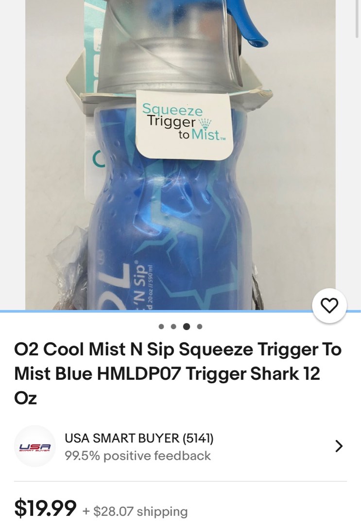 02 Cool Mist N Sip Squeeze Trigger To Mist (med), Sports Equipment ...