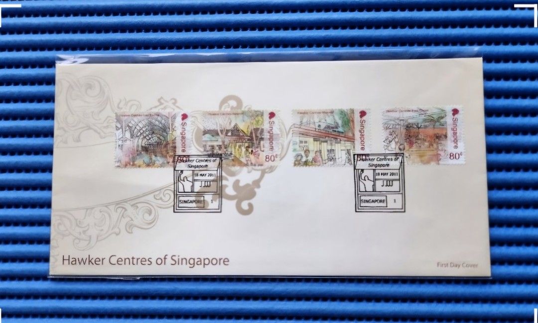 2011 Hawker Centres of Singapore Stamp Issue First Day Cover ( Lau Pa ...