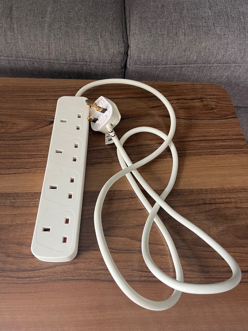 4 way extension socket (1.5m), TV & Home Appliances, Electrical ...