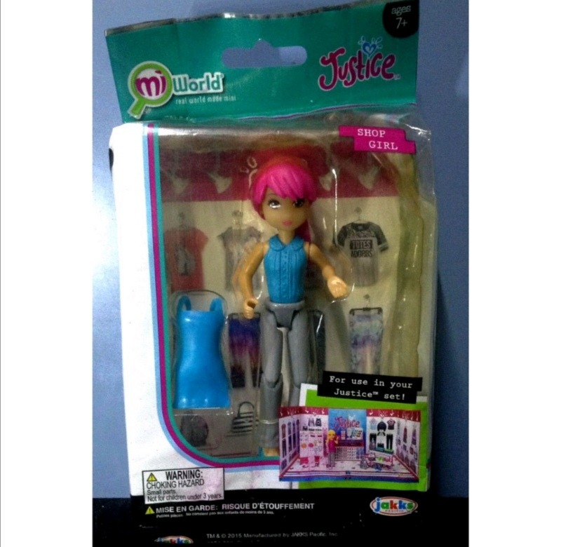 5" Jakks MiWorld Justice Shop Girl Doll Figure - Pink Hair, Hobbies ...