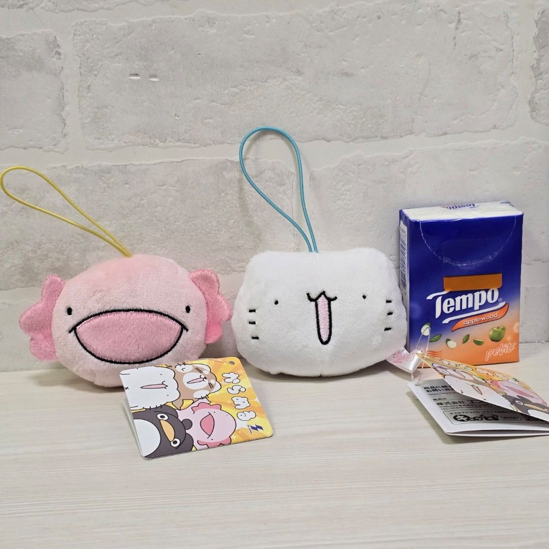 日版 からめる Karameru 痴線貓 六角恐龍 大頭吊飾 公仔 毛公仔 掛飾 掛件 Face Mascot Caramel 神經貓 白貓 ...