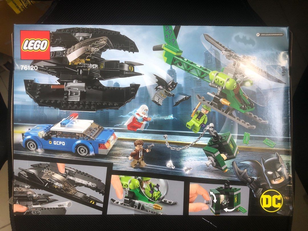 全新 樂高 LEGO 76120 Batman Batwing and the Riddler Heist 蝙蝠俠 蝙蝠翼與迷語人搶劫, 興趣 ...