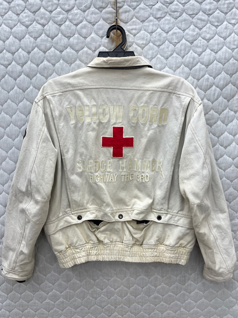 A(82). YELLOW CORN SLEDGE HAMMER JACKET, Men's Fashion, Coats, Jackets ...