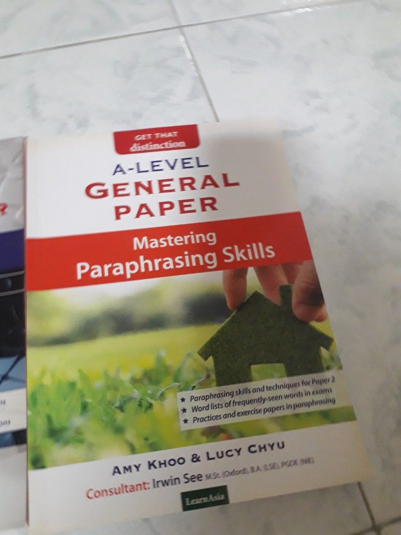 A level GP General Paper Mastering Paraphrasing Skills and Mastering ...