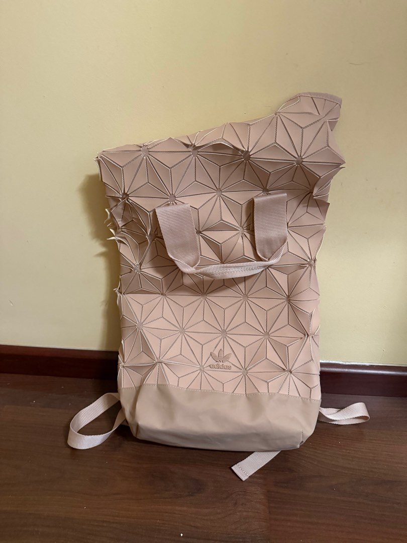 Adidas Issey Miyake 3D Roll Top Backpack (Pink AND Black), Women's ...