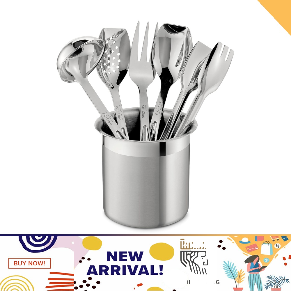 All-Clad Stainless Steel Cook & Serve Tool Set, 6-Piece, SD500636 ...