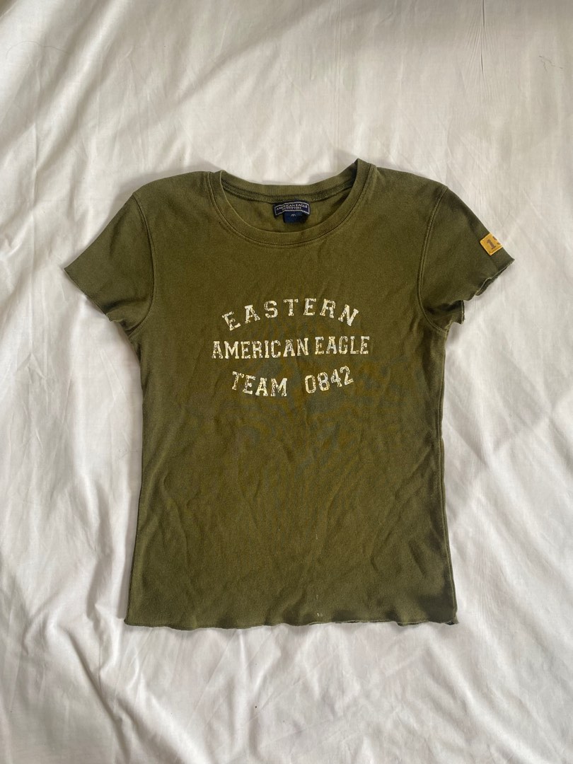 AMERICAN EAGLE BABY TEE | VINTAGE, Women's Fashion, Tops, Blouses on Carousell