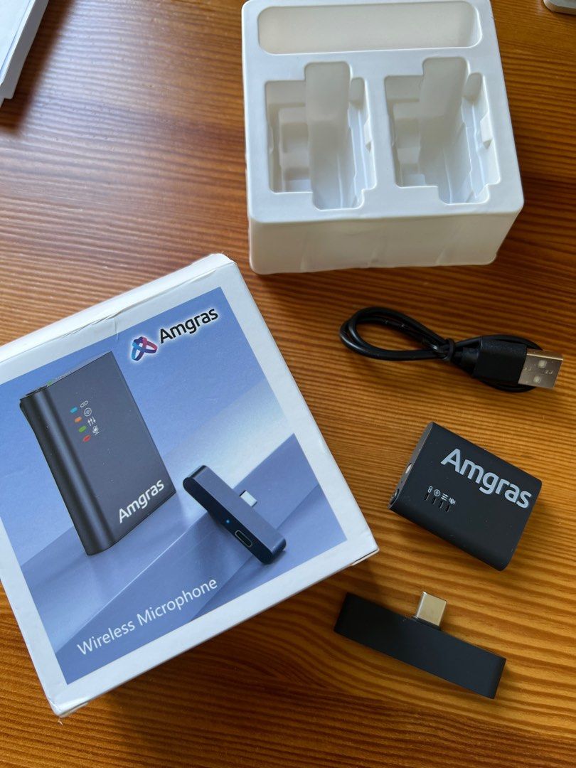 Amgras Wireless Microphone (USB-C), Audio, Microphones on Carousell