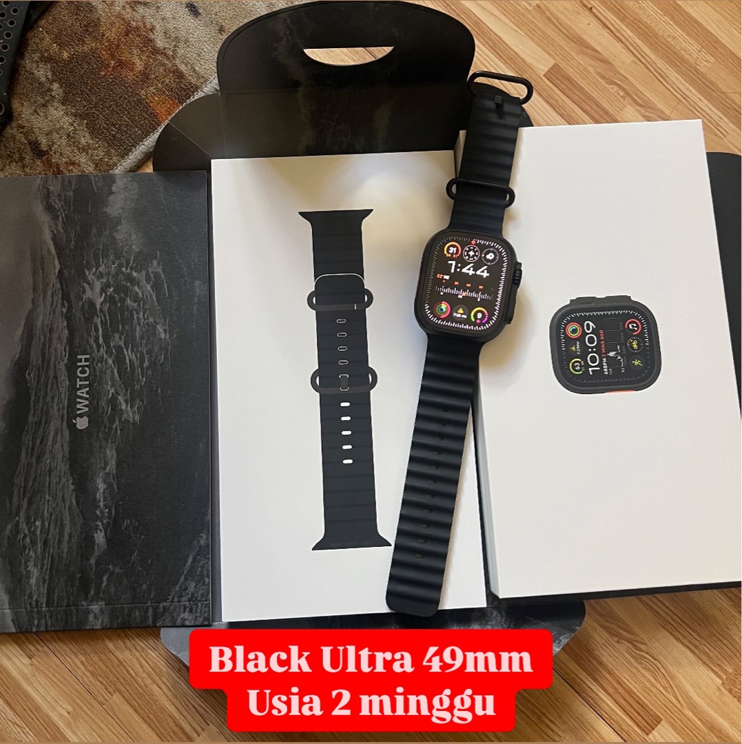 Apple watch ultra 2 BLACK ( Usia 2 minggu ), Men's Fashion, Watches ...