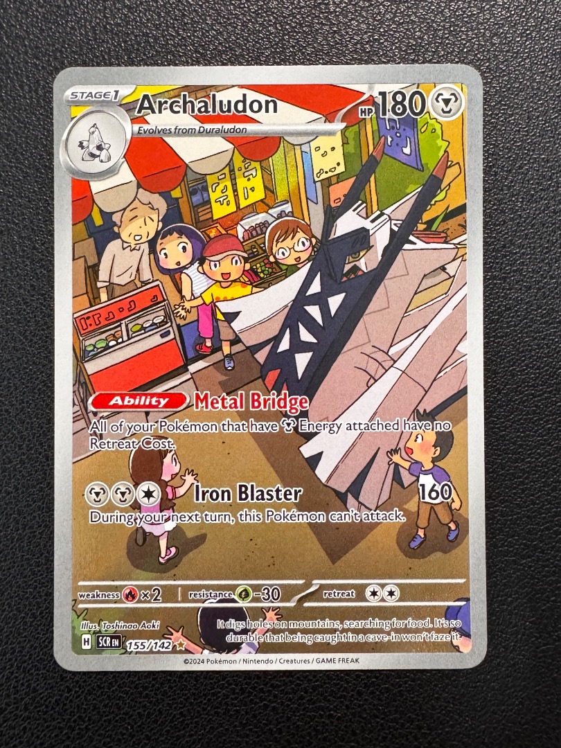Archaludon #155 Pokemon TCG Stellar Crown Card, Hobbies & Toys, Toys ...