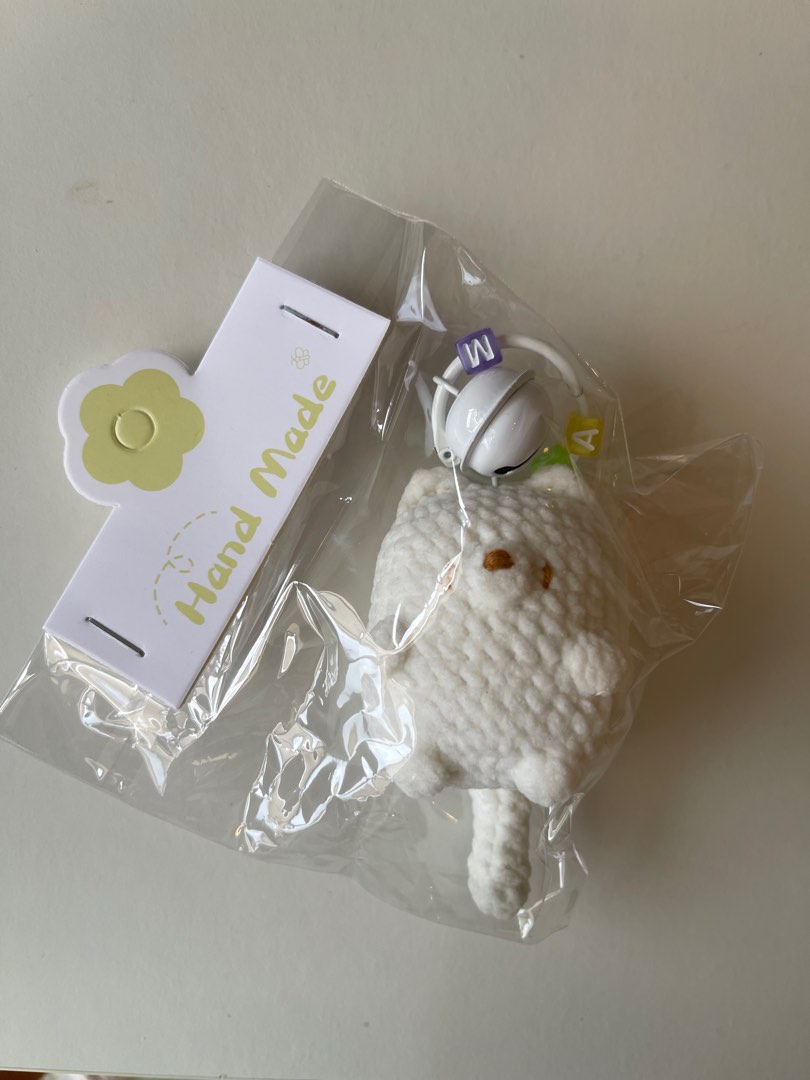 Arctic fox crochet keychain, Hobbies & Toys, Stationery & Craft ...