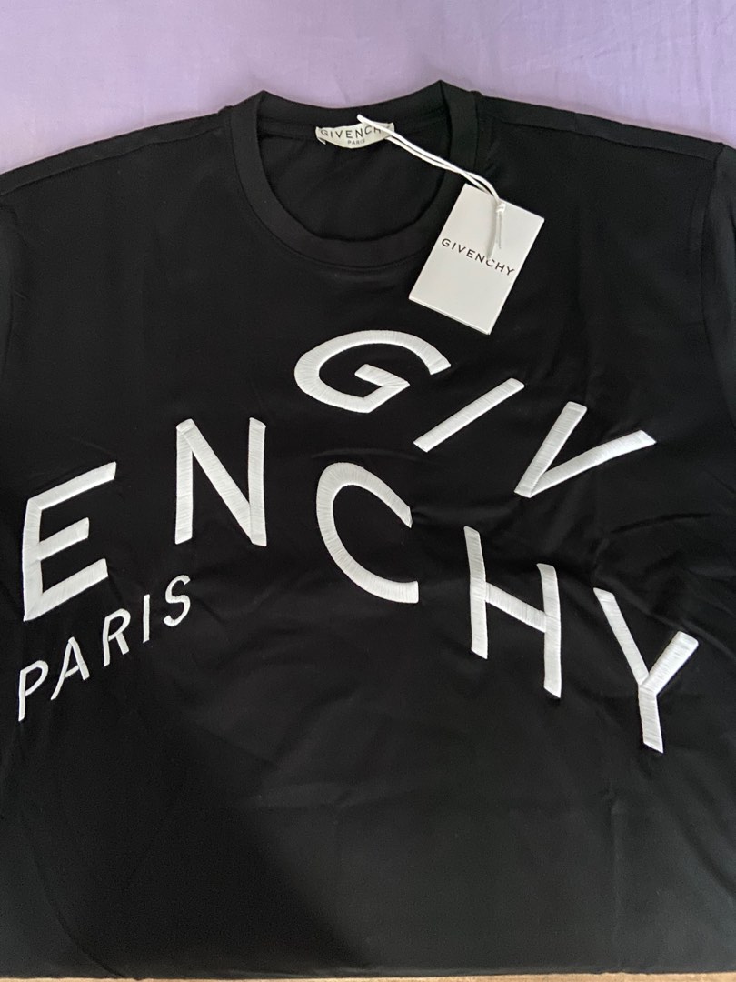 Authentic Givenchy embroiled Big Logo, Men's Fashion, Tops & Sets ...