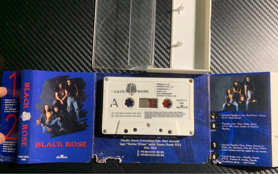 Black Rose - Black Rose (CASSETTE BMG, MY, 1990), Hobbies & Toys, Music ...