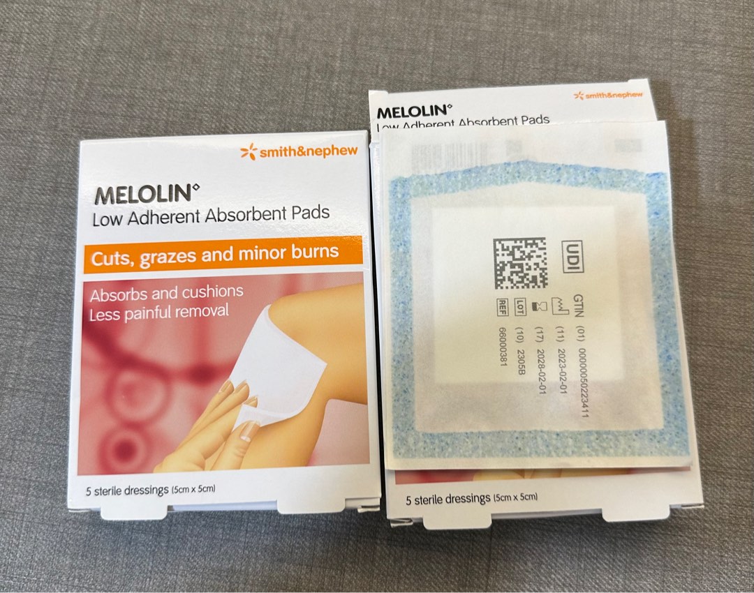BN authentic smith & newphew Melolin low adherent absorbent pads - 5cm ...