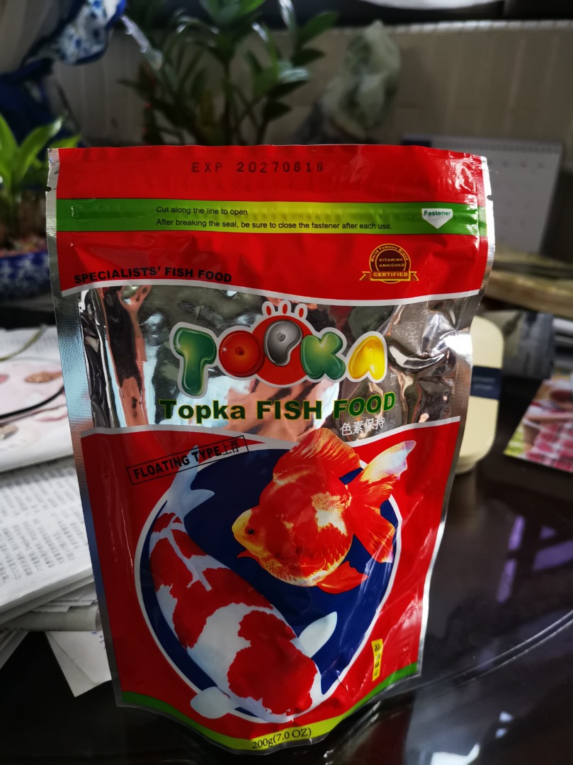 Sealed TOPKA Fish Food 200g pack, Pet Supplies, Pet Food on Carousell