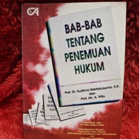 BUKU BAB BAB TENTANG PENEMUAN HUKUM BY Prof .Dr.SUDIKNO MERTOKUSUMO,SH, Buku & Alat Tulis, Buku ...